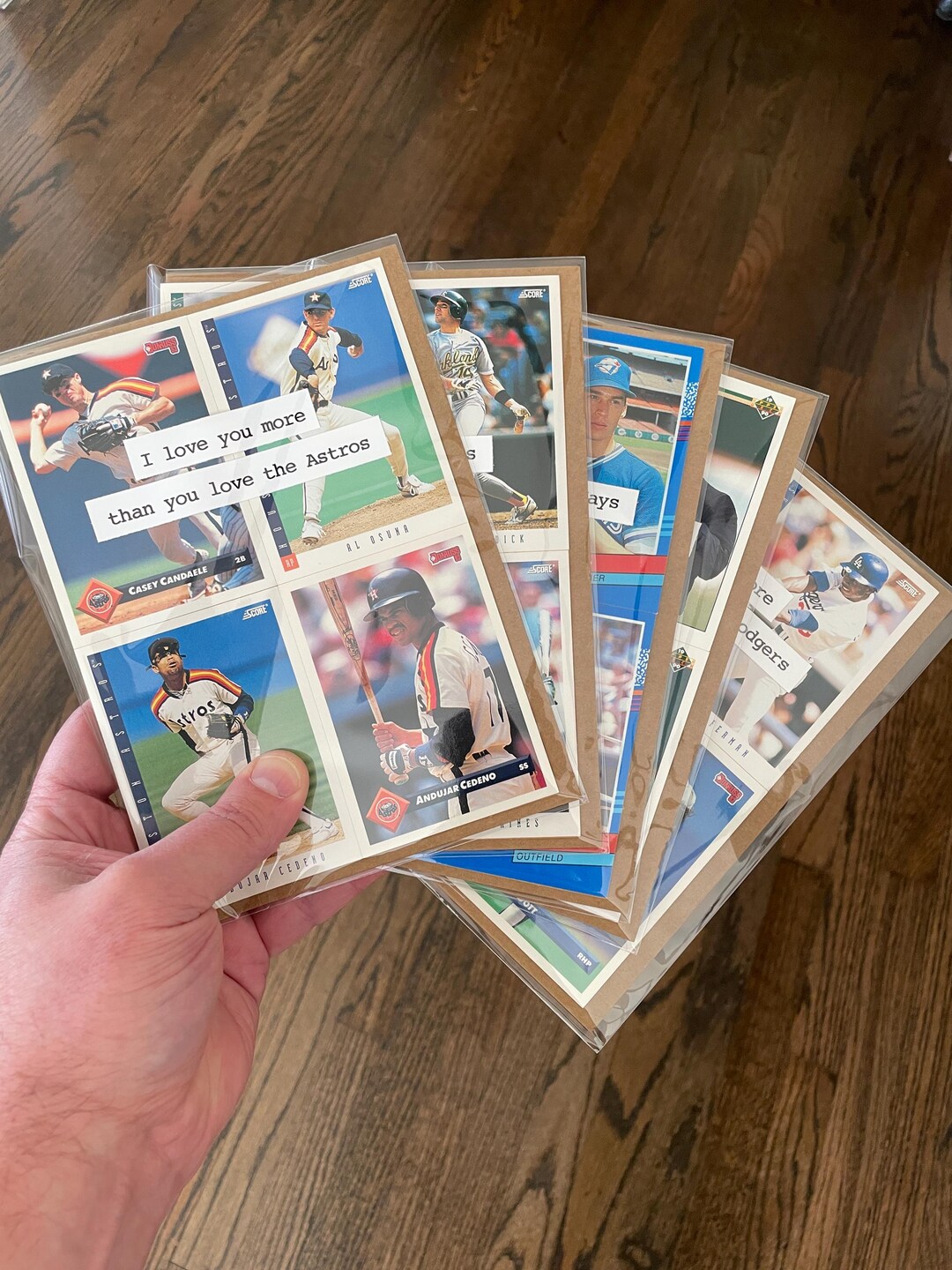 Custom Baseball Greeting Card | "i Love You More Than You Love the ...