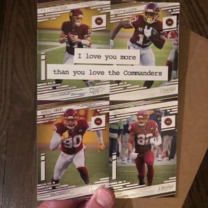 Washington Commanders Card | "i Love You More Than You Love the ...