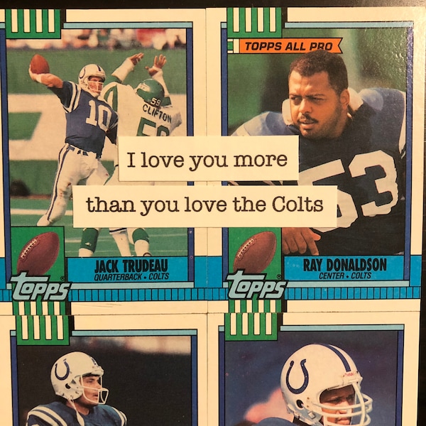Indianapolis Colts Birthday Card - Etsy
