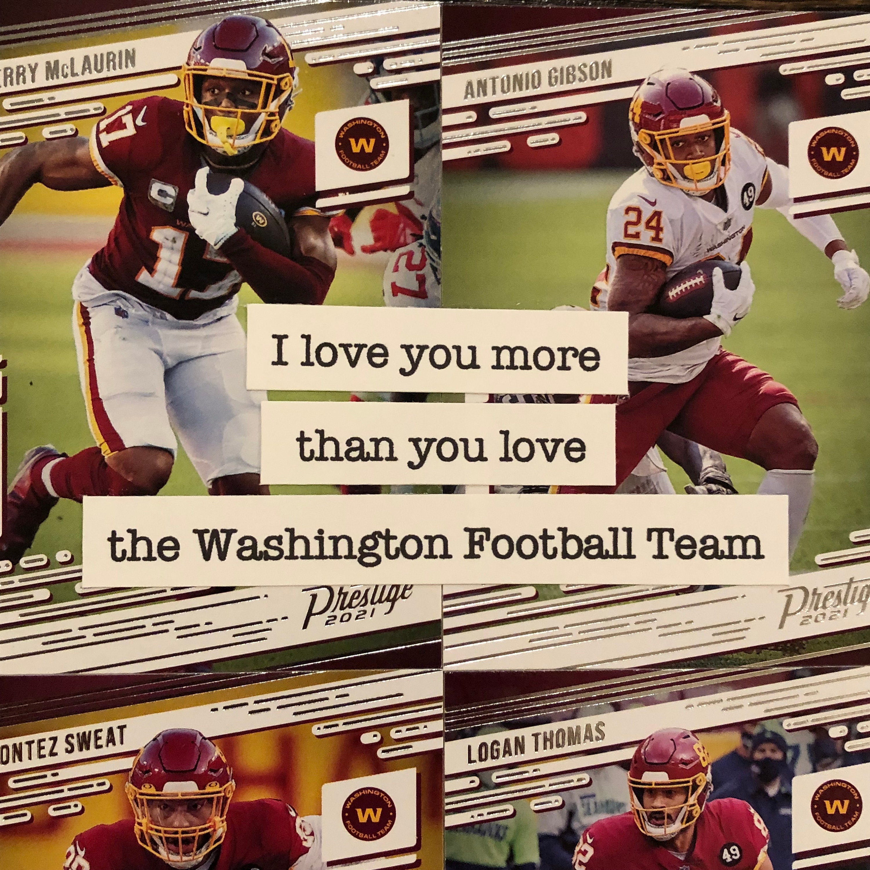 Washington Commanders Card | "i Love You More Than You Love the ...