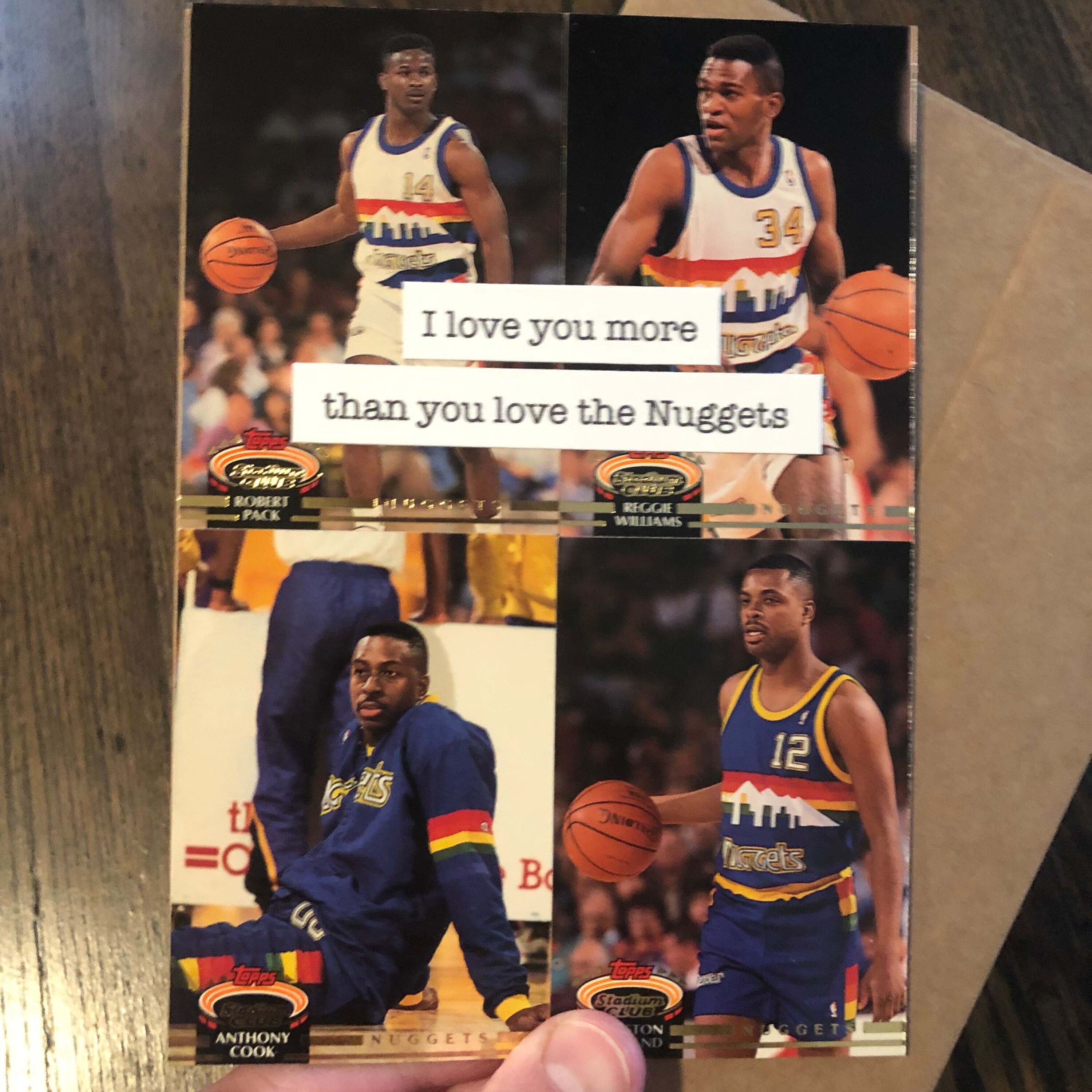 Denver Nuggets Card i Love You More Than You Love the - Etsy