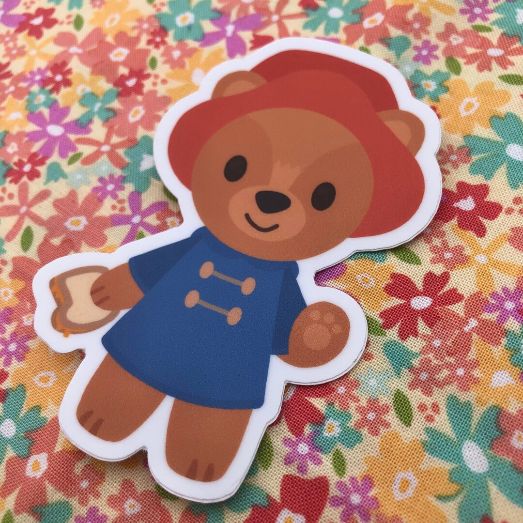 Paddington Bear Vinyl Sticker - Etsy