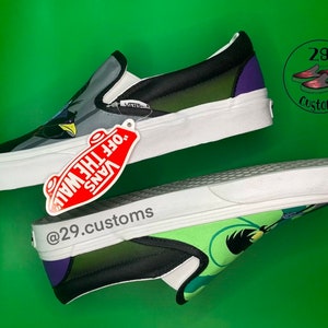 Maleficent Custom Vans Shoes Made to Order Sneakers Handpainted ...