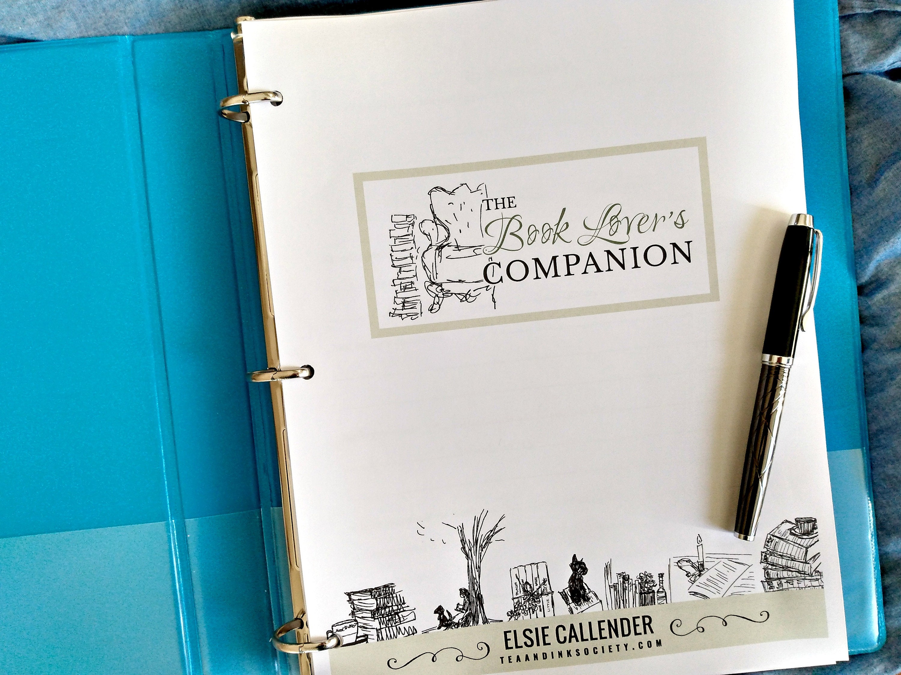 Printable Book Journal Book Lover's Companion Reading Log for Bookworms ...