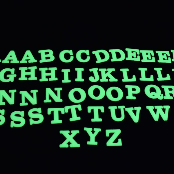 Glow Dark Letters - Etsy