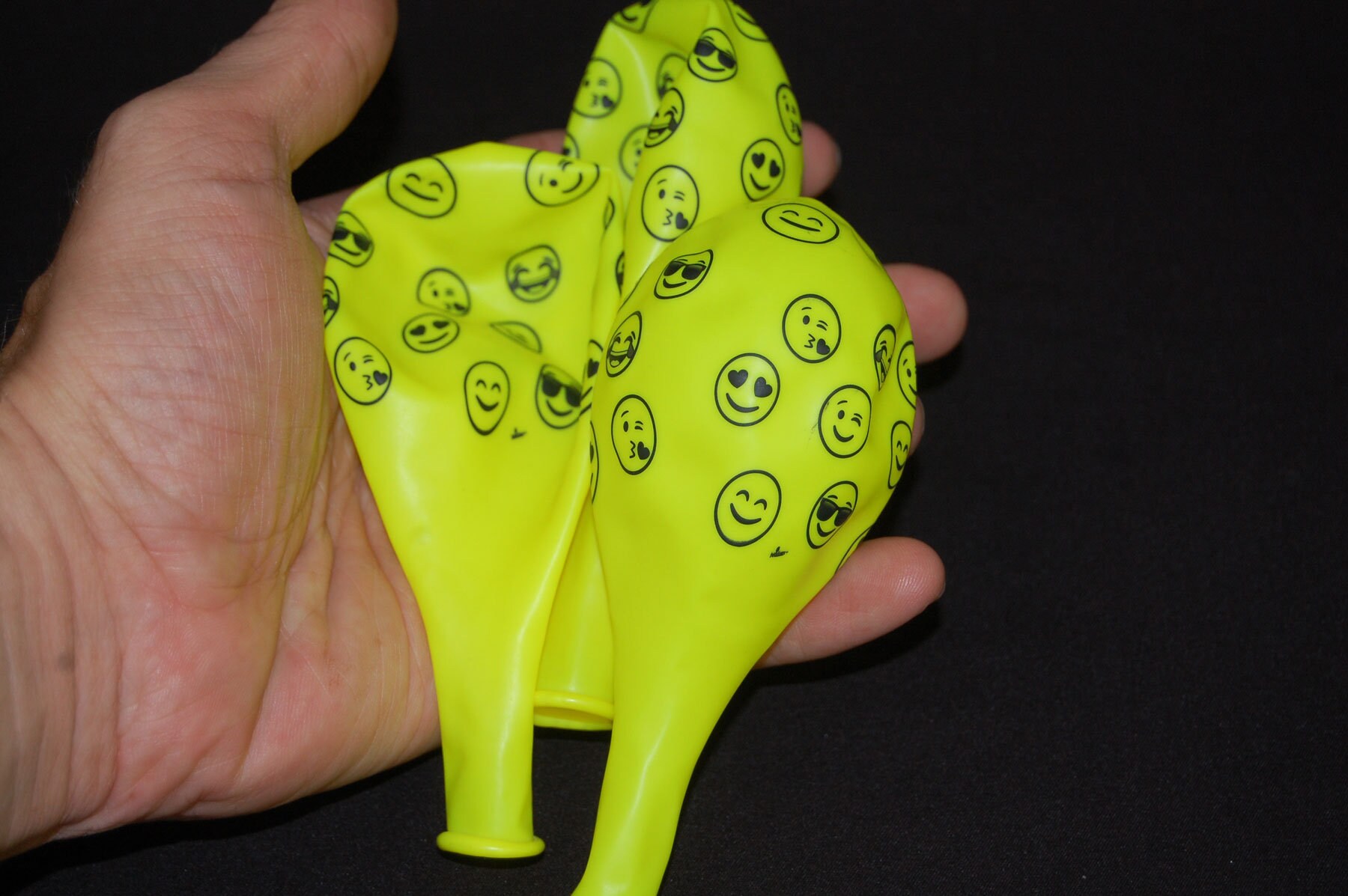 Yellow Latex 11 Inch UV Blacklight Reactive Neon Emoji Glow - Etsy