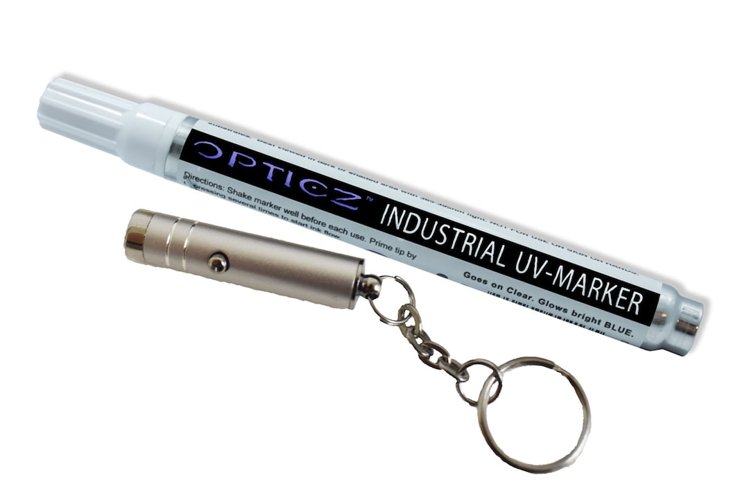 Opticz Blacklight Reactive Invisible Blue Ink All Purpose UV Marker ...