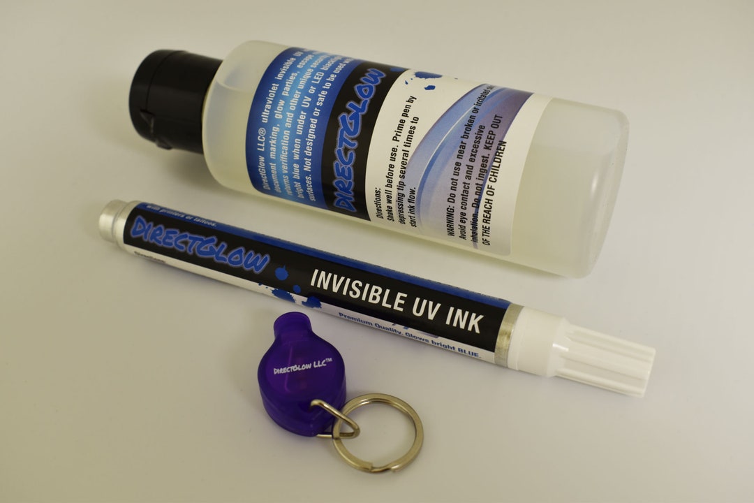 Directglow General Purpose Invisible Blue Blacklight Reactive Ink With ...