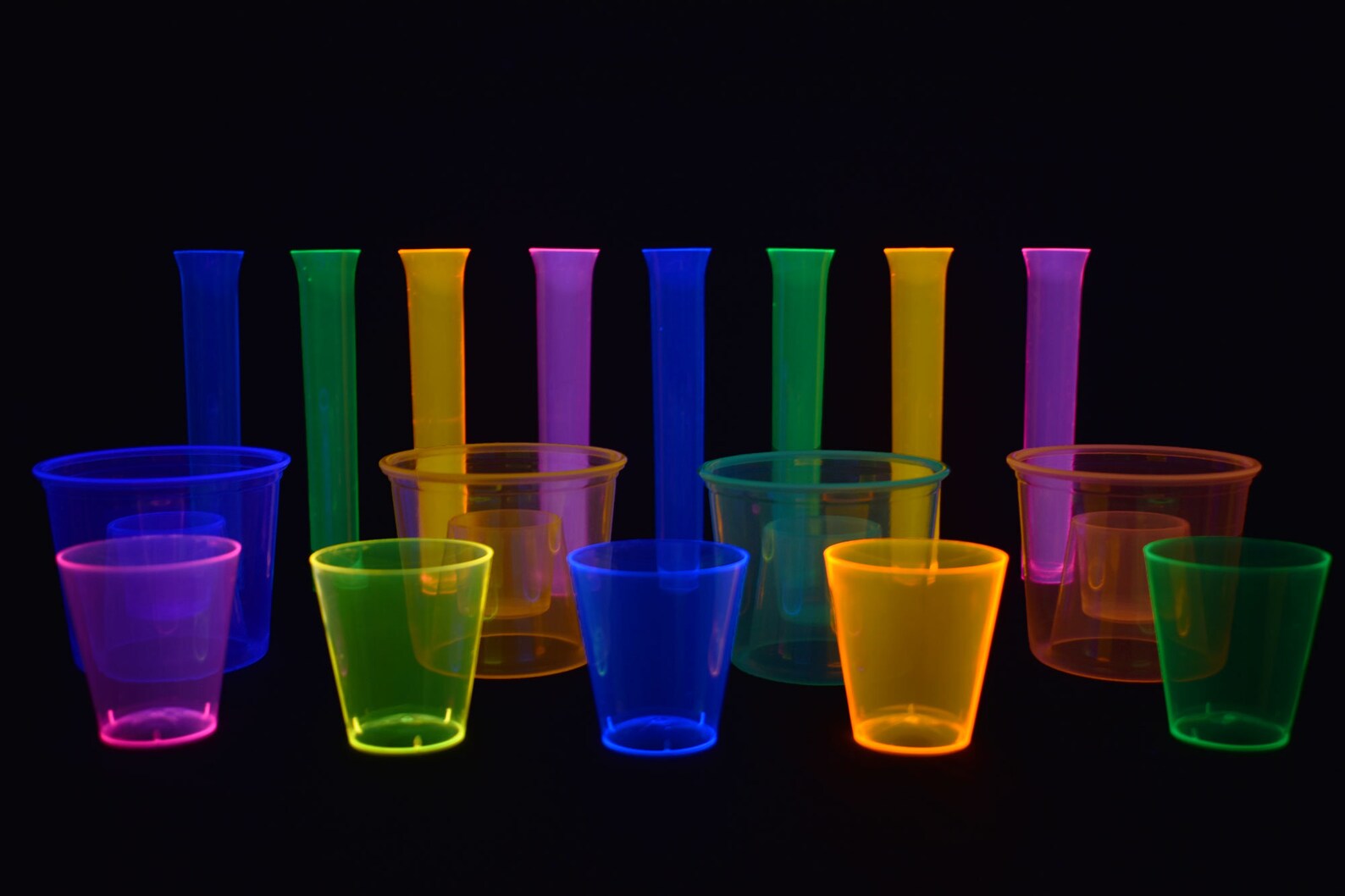 DirectGlow 85 Piece Blacklight Reactive Shot Glass Assortment | Etsy
