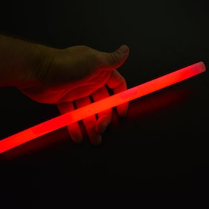 Directglow 12 Inch Red Jumbo Glow Sticks Bulk Glow in the Dark for Glow ...
