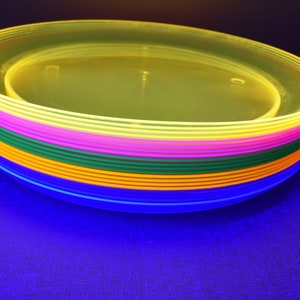 Directglow Neon Blacklight Reactive Hard Plastic Assorted 10.25 Inch ...