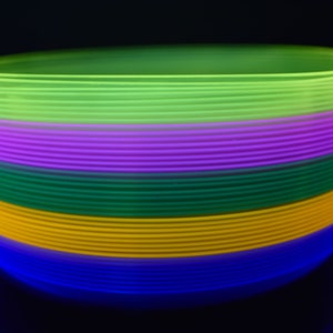 Directglow Neon Blacklight Reactive Hard Plastic Assorted 6 Inch Party ...