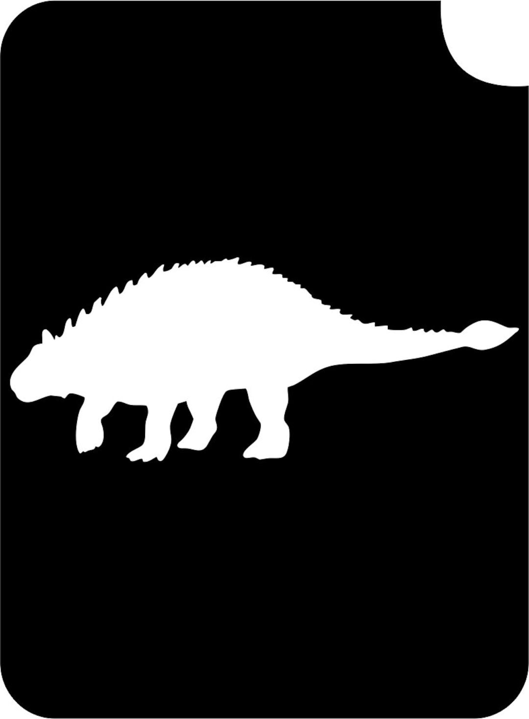 Ankylosaurus Face and Body Paint Art Glitter Makeup Reusable Tattoo ...