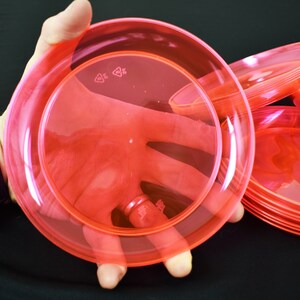 Directglow Neon Blacklight Reactive Hard Plastic 6 Inch Pink Party ...