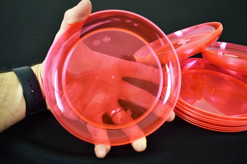 Directglow Neon Blacklight Reactive Hard Plastic 6 Inch Pink Party ...