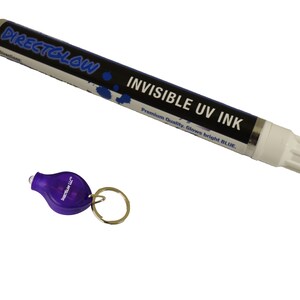 Directglow UV Blacklight Invisible Blue Ink Ultraviolet Reactive Marker ...