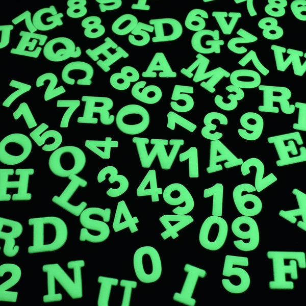 Glow Dark Letters - Etsy