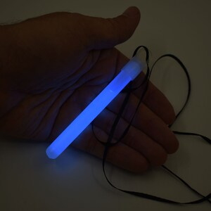 Directglow 4 Inch Blue Glow Sticks With Lanyards Bright Neon Glow Party ...