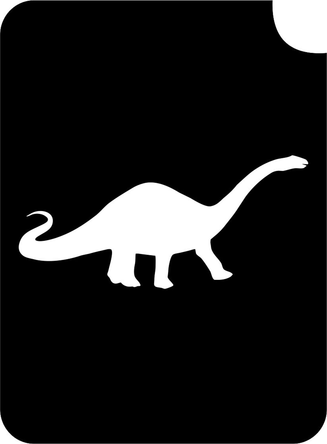 Brontosaurus Face and Body Paint Art Glitter Makeup Reusable Tattoo ...
