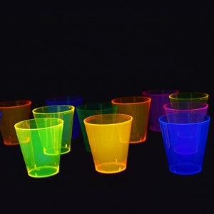 Directglow 2oz Neon Assorted UV Blacklight Reactive Glow Party Shot ...