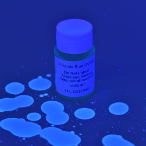Directglow Invisible UV Blacklight Reactive Ink for Hand Stamping ...