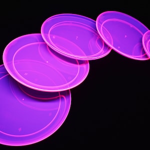 Directglow Neon Blacklight Reactive Hard Plastic 9 Inch Pink Party ...
