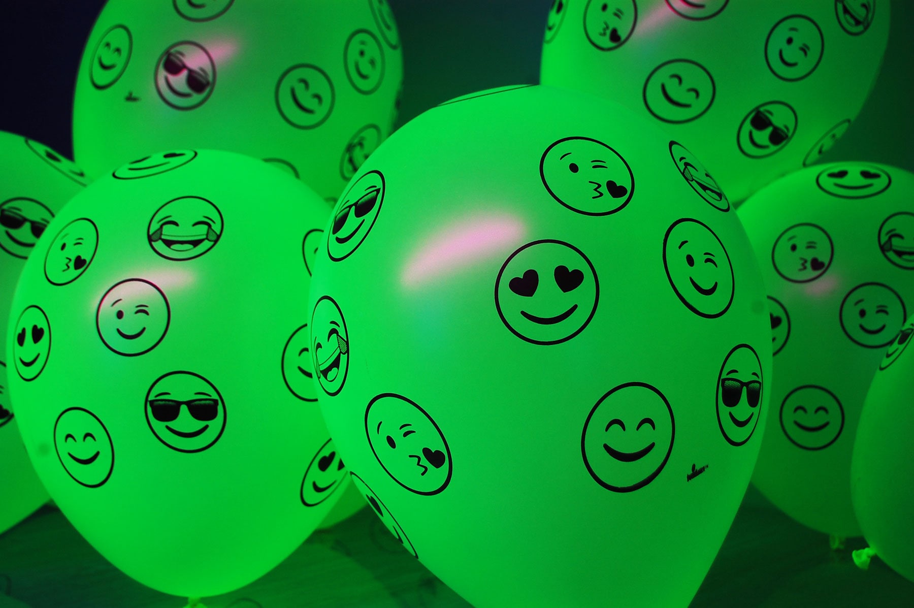 Yellow Latex 11 Inch UV Blacklight Reactive Neon Emoji Glow - Etsy