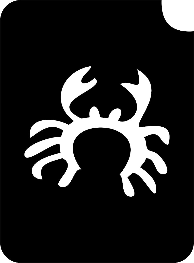 Crab Face and Body Paint Art Glitter Makeup Reusable Tattoo | Etsy