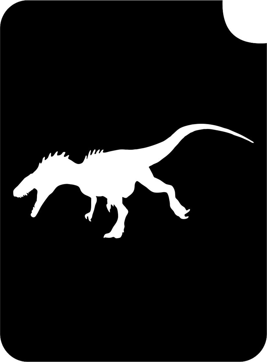 Allosaurus Face and Body Paint Art Glitter Makeup Reusable Tattoo ...