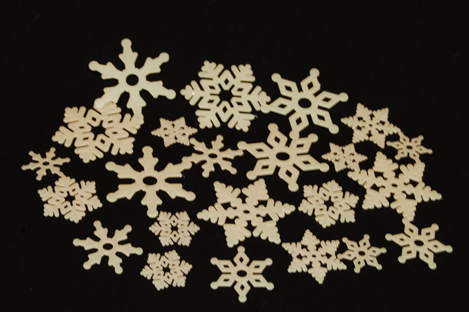 Glow in the Dark Snow Flakes Wall Ceiling Holiday Decor Glow | Etsy