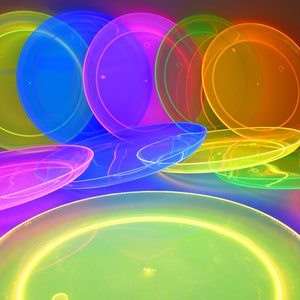 Directglow Neon Blacklight Reactive Hard Plastic Assorted 10.25 Inch ...