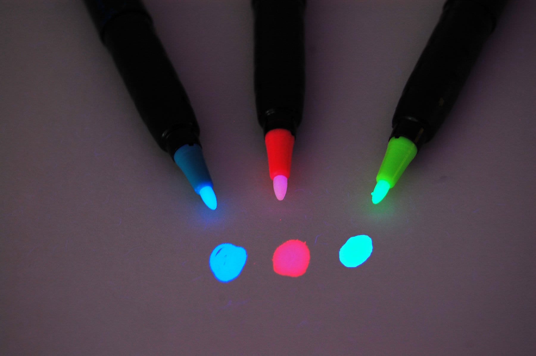 Directglow Invisible UV Blacklight Ink Marker Pen Blue Red Yellow ...