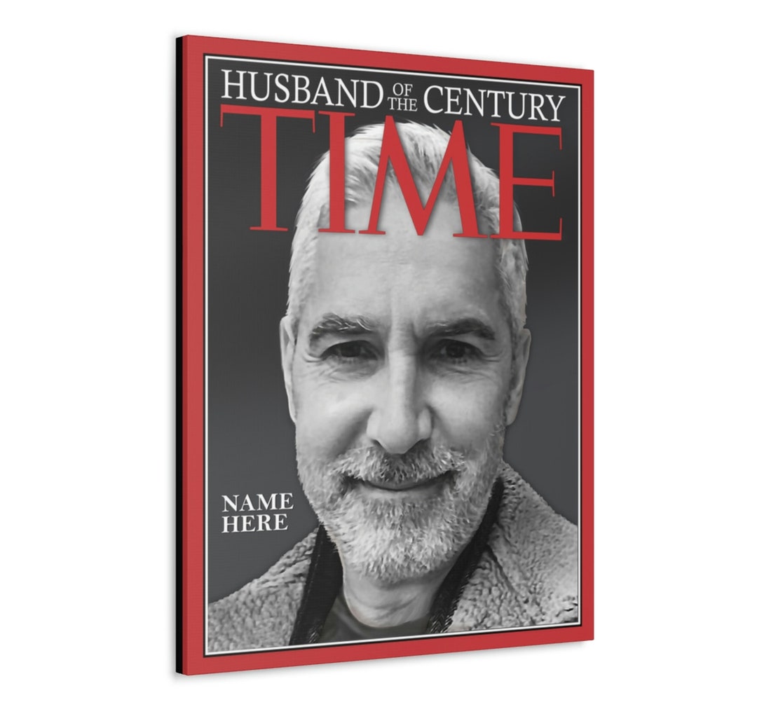 Custom TIME Magazine Cover Portrait: Personalized Canvas Art Gift - Etsy