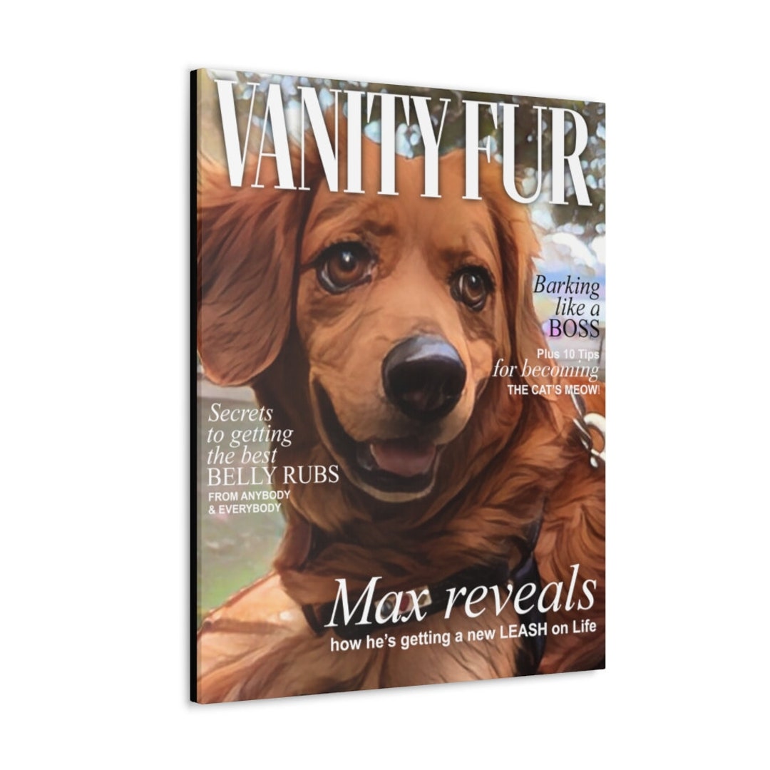 Personalized: Your DOG or CAT Cover Model for Vanity Fur Magazine ...