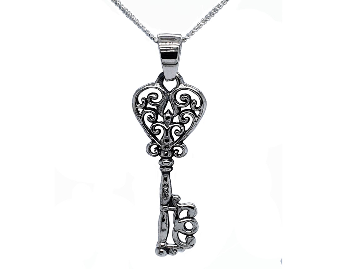 Key Necklace by Silver Locker Jewellery • Sterling Silver Necklace ...