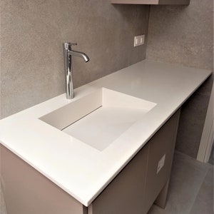 Modern Quartz Countertop With Basin - Etsy