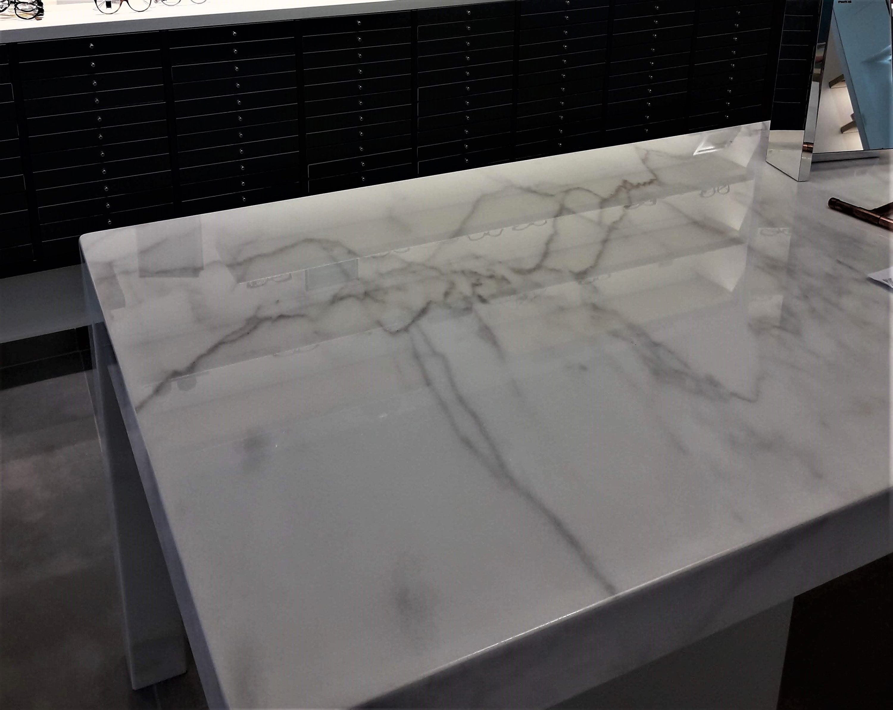 White Marble Dining Table - Etsy