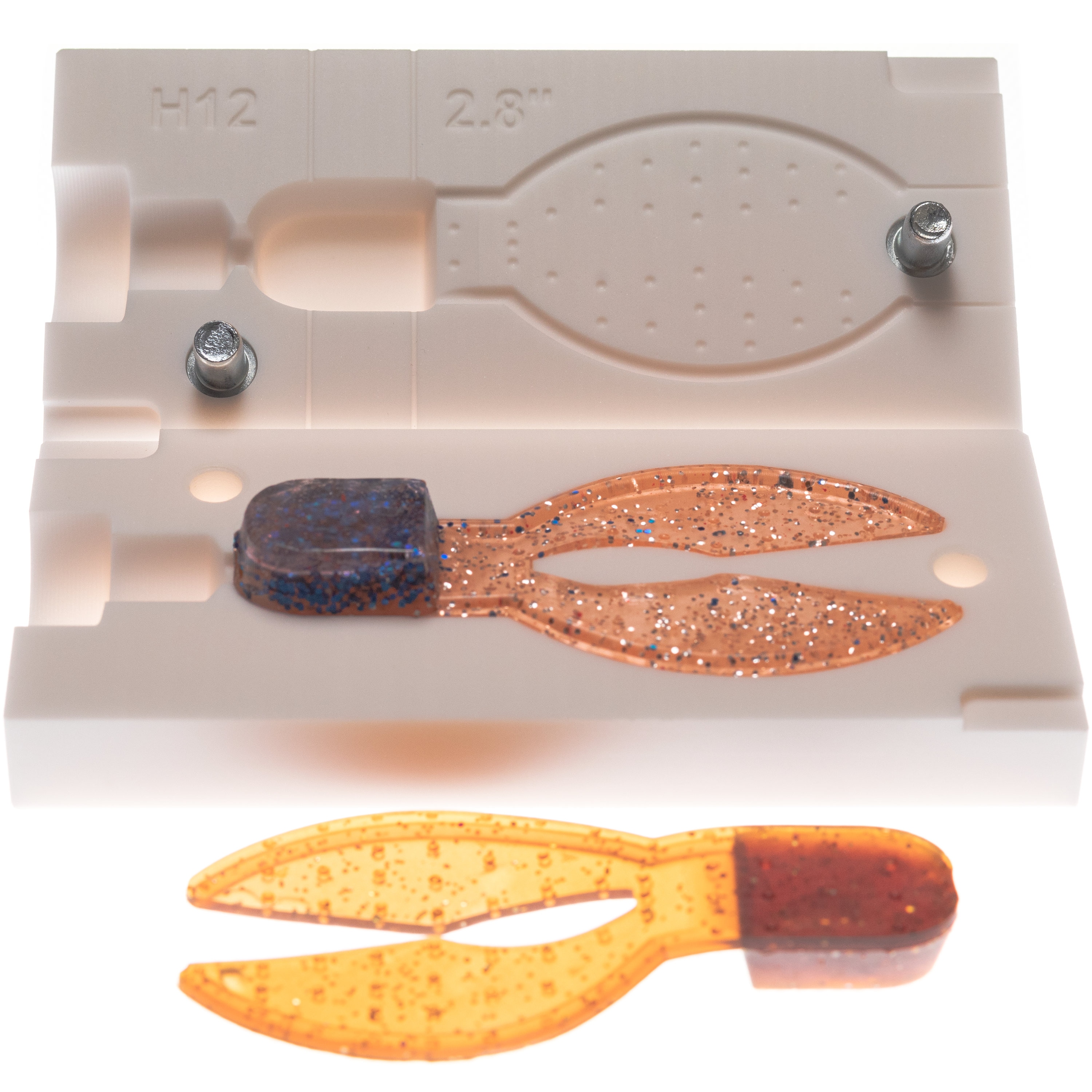 Bait Mold Super Chunk Jig Trailer Soft Plastic DIY Lure 2.8" - Etsy