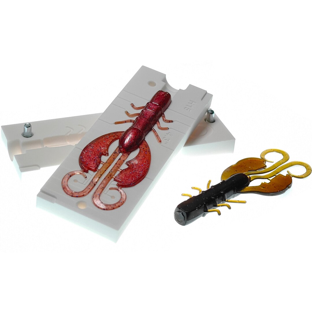 Bait Mold Crazy Legs Chigger Craw Soft Plastic DIY Lure 4.3" - Etsy