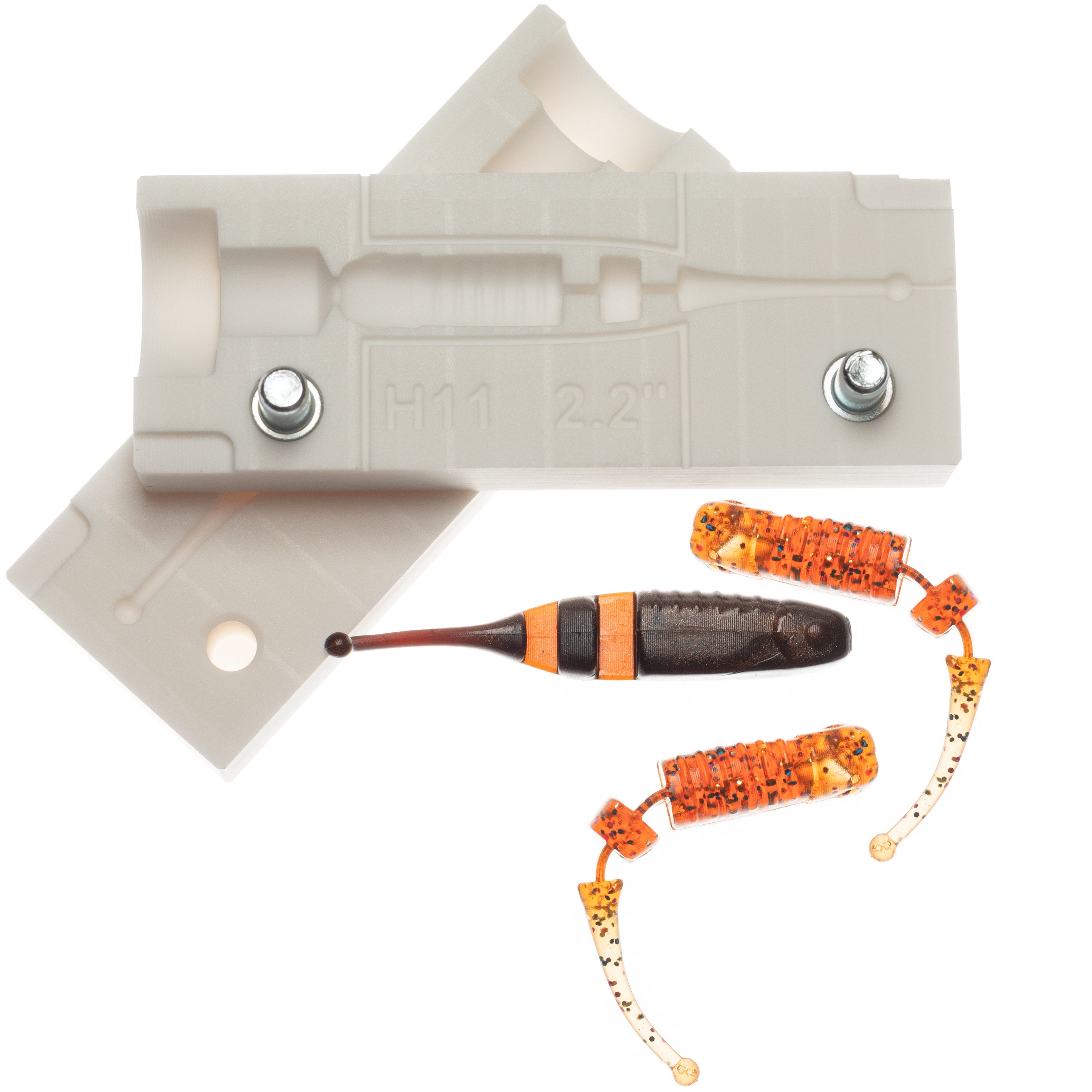 Bait Mold Live Baby Shad Fish Soft Plastic DIY Lure 2.2" - Etsy