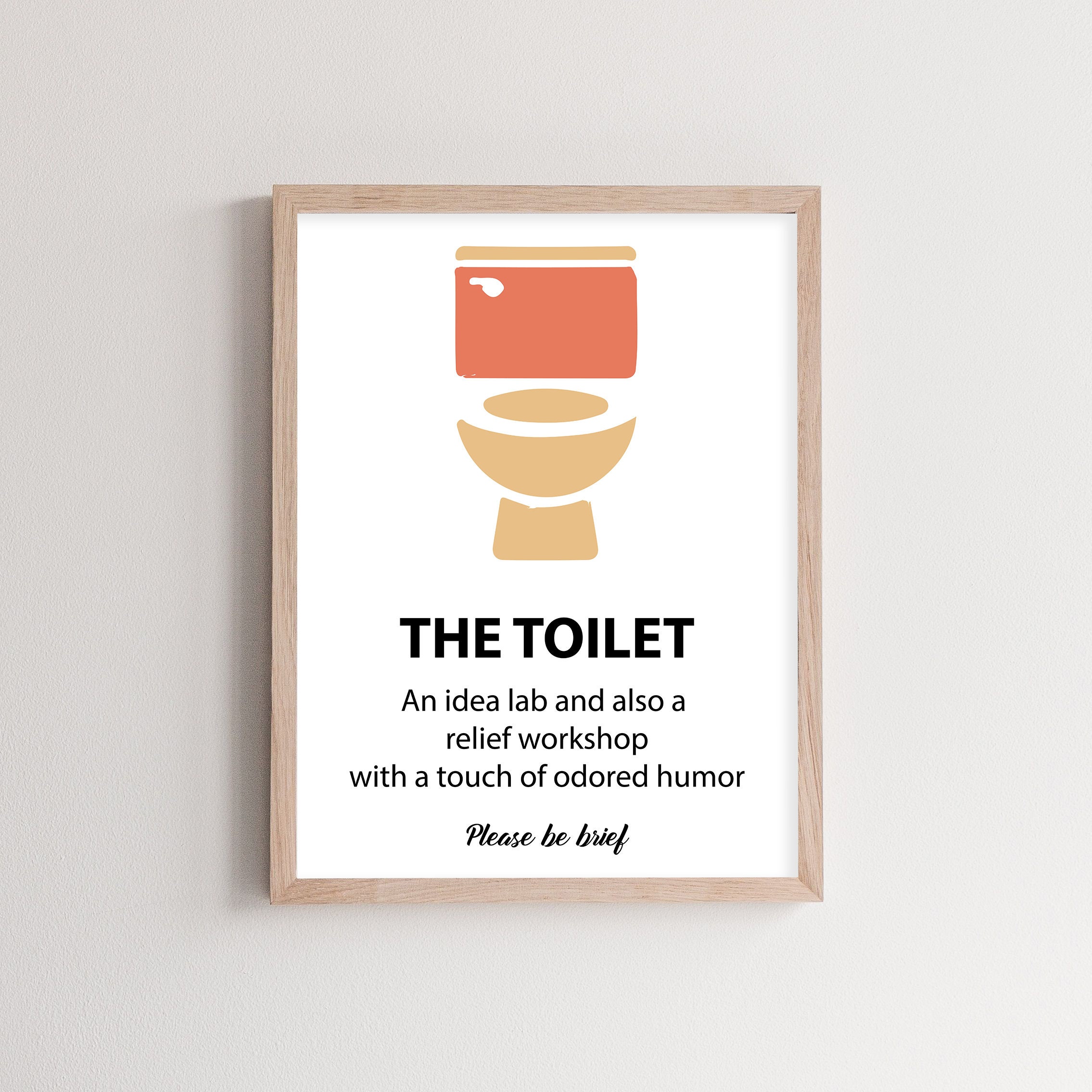 Bathroom Wall Decor Toilet Quotes Visitors Bathroom Be | Etsy
