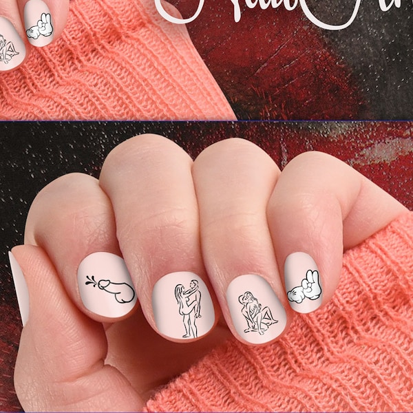 Sexy Nail Stickers Etsy