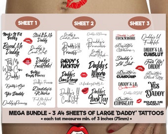 Daddy Girl Tattoo | Etsy