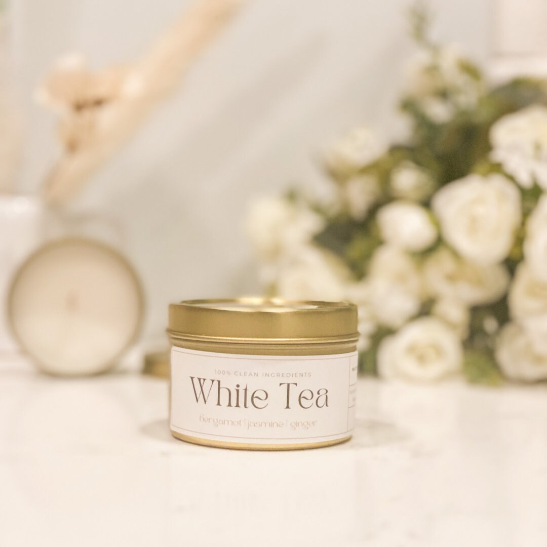 White Tea Spa Candle Scent, Cute Candles, Votive Candles, Coconut Wax ...