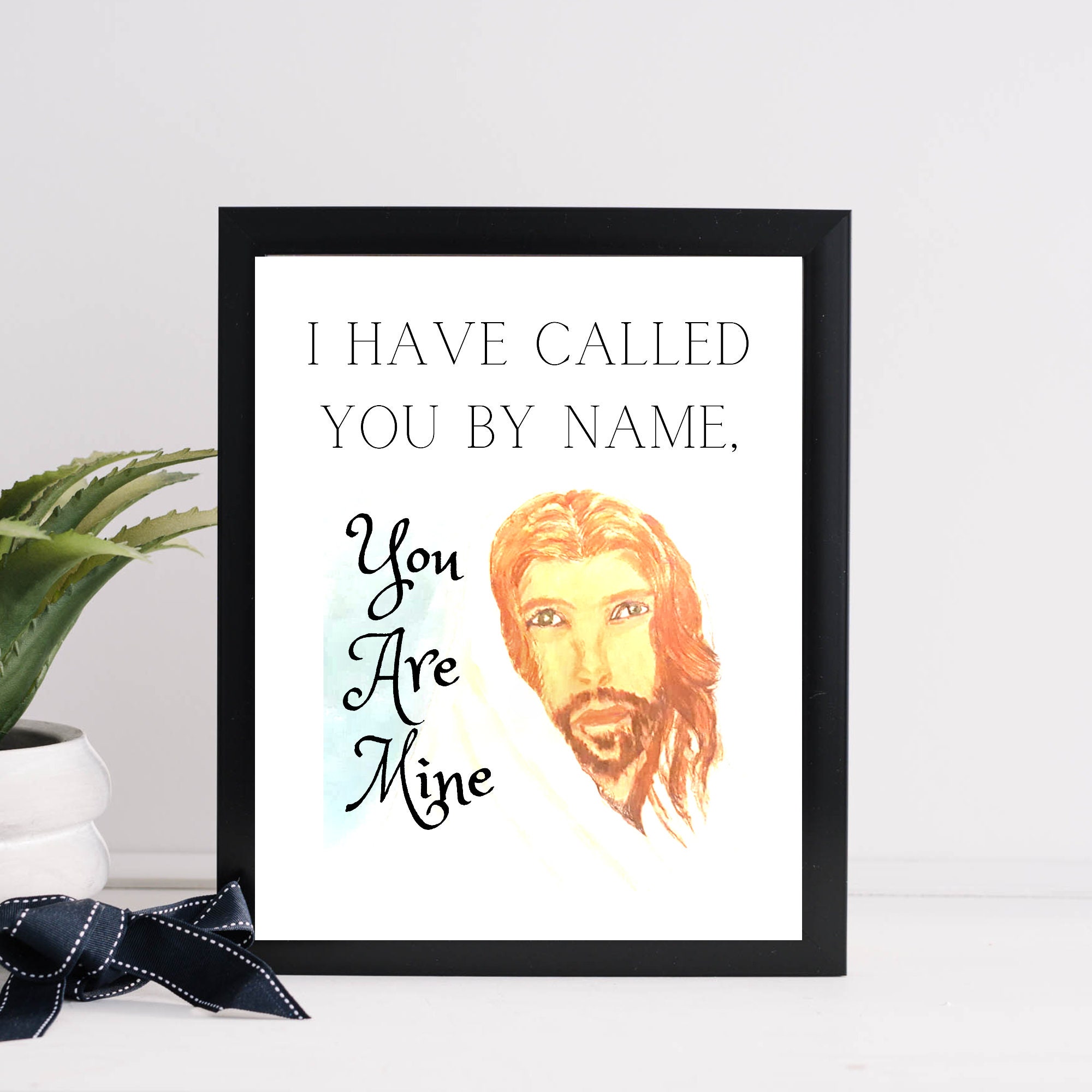 Jesus Christ Printable, Isaiah 43, LDS Print, New Christian Print - Etsy