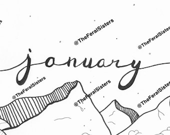 January Title Page - Etsy