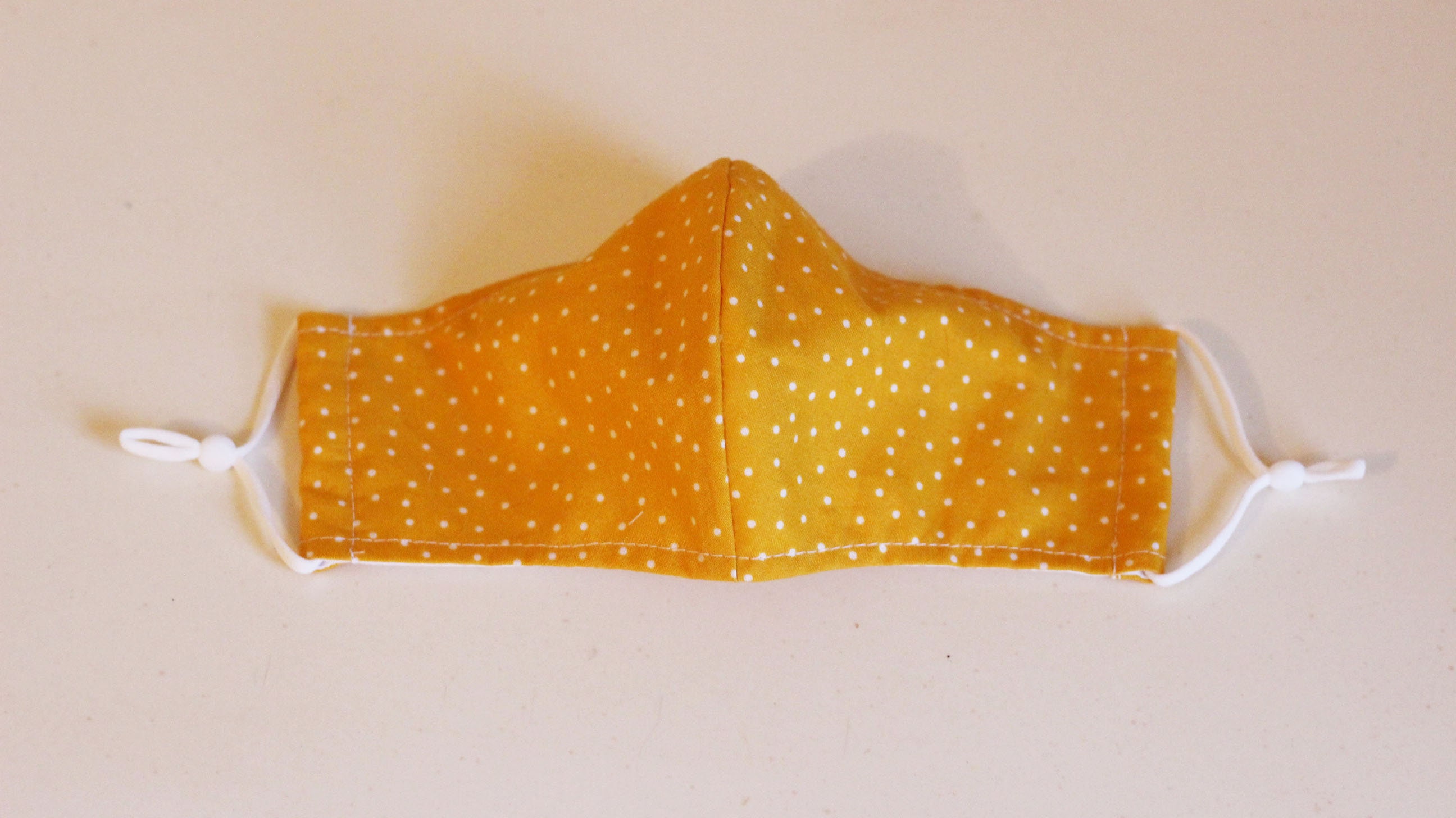 Yellow Polka Dot Mask - Etsy