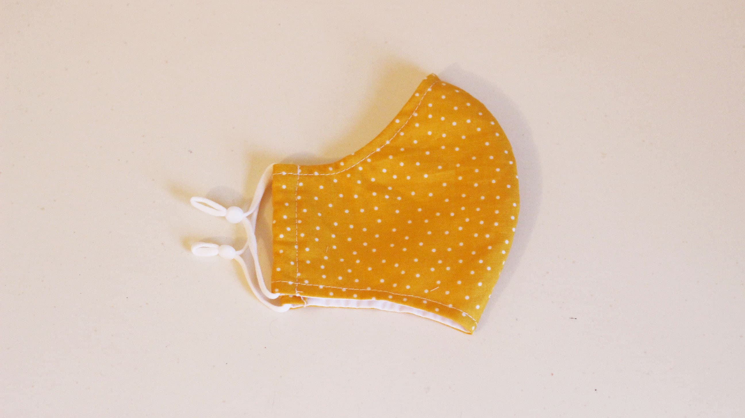 Yellow Polka Dot Mask - Etsy
