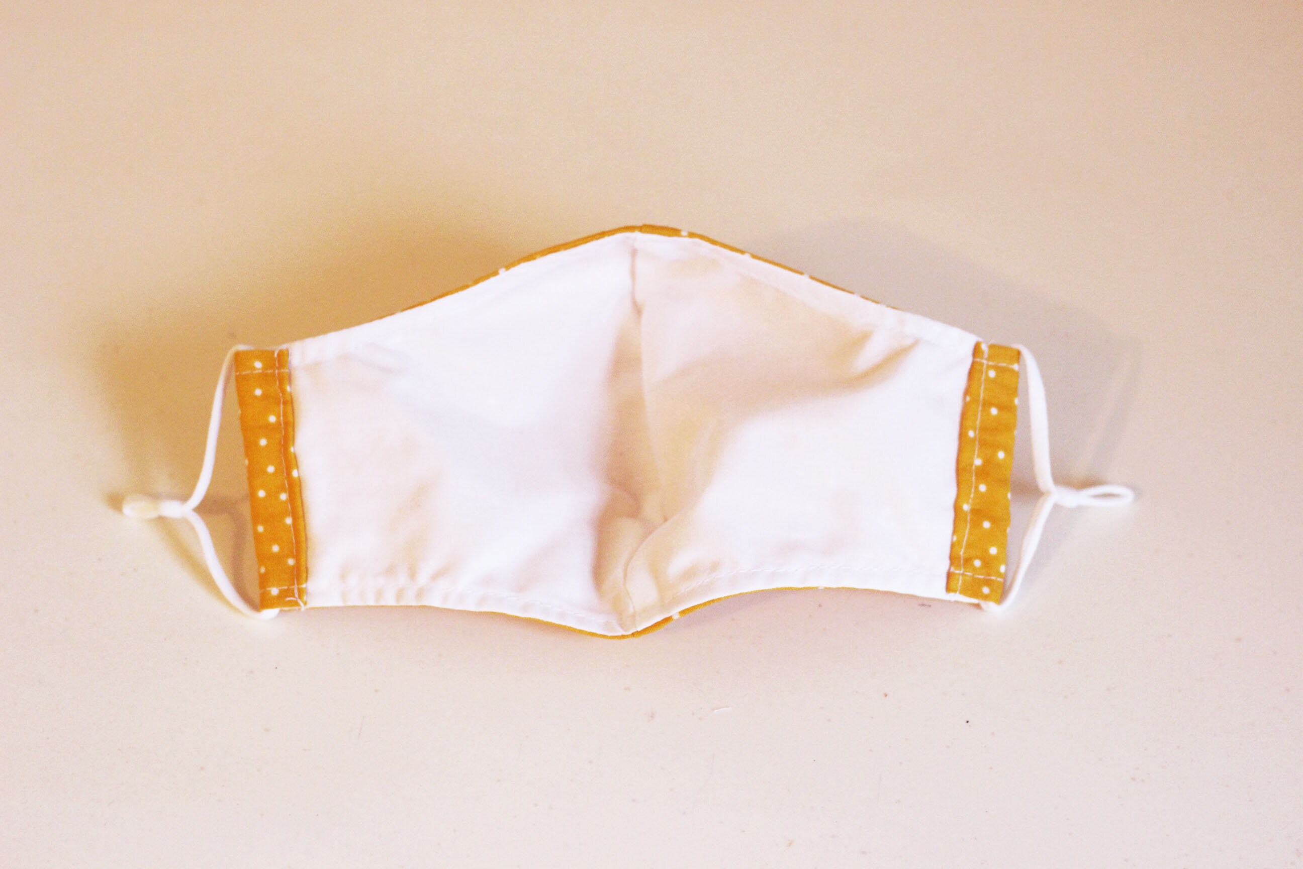 Yellow Polka Dot Mask - Etsy