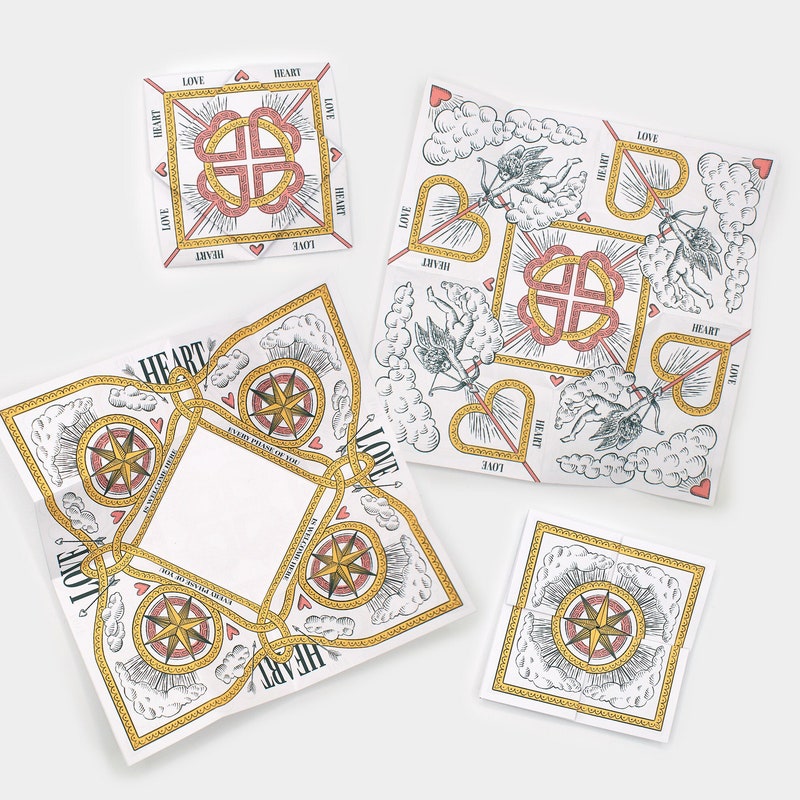 Victorian Puzzle Letter Template - Etsy